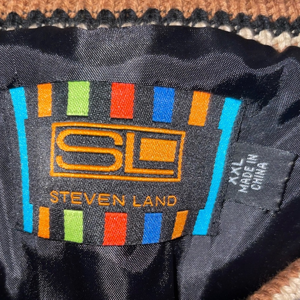 Steven Land Knit And Leather Sweater - Gem